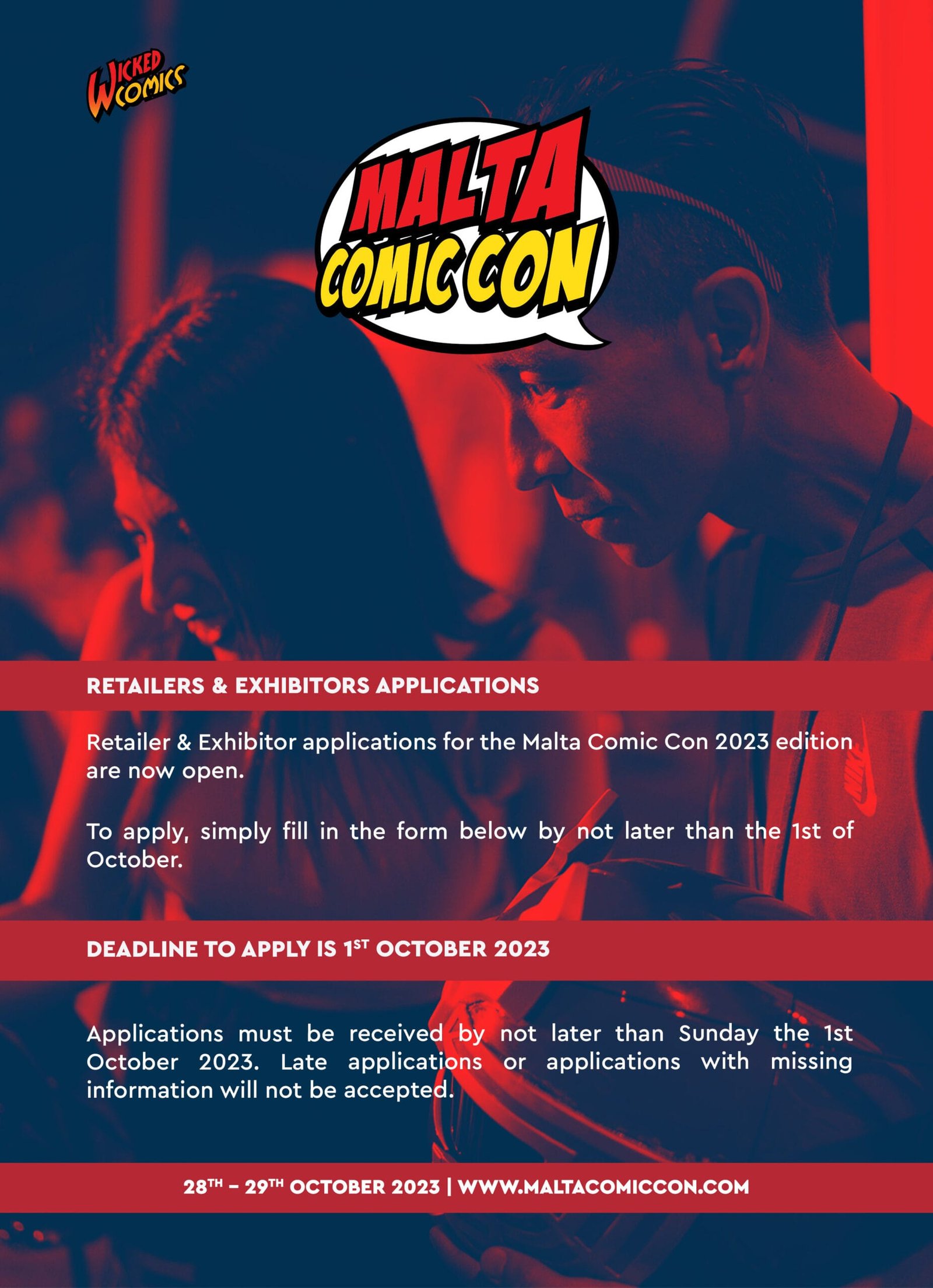 Malta Comic Con 2023 - Retailers & Exhibitors Form - The Malta Comic Con